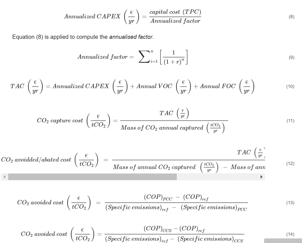 CO2 Capture Cost and CO2 Avoided Cost Estimation – Science-Share